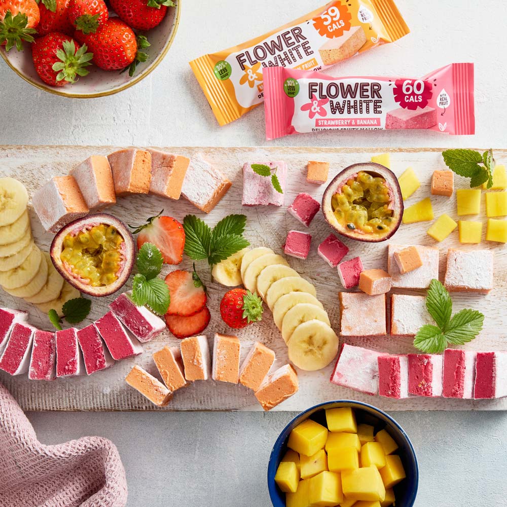 The Clever Fruity Mallow Bar – Flower & White